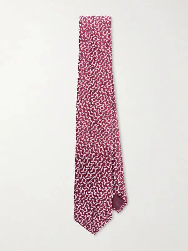 Charvet 8.5cm Silk-jacquard Tie - Red