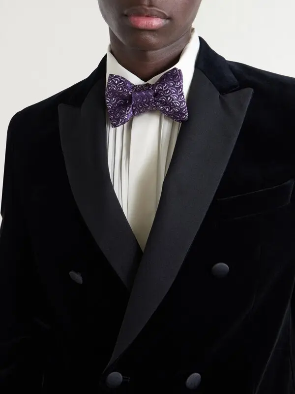 Charvet Silk-jacquard Bow-tie