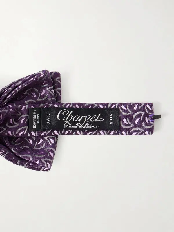 Charvet Silk-jacquard Bow-tie