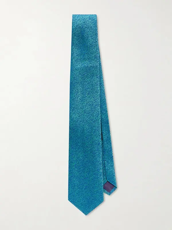 Charvet 8.5cm Silk-jacquard Tie - Blue