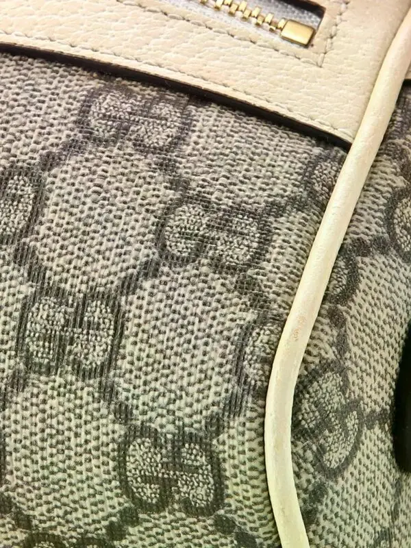 Gucci Ophidia Mini Shoulder Bag In Gg Coated Canvas - Brown