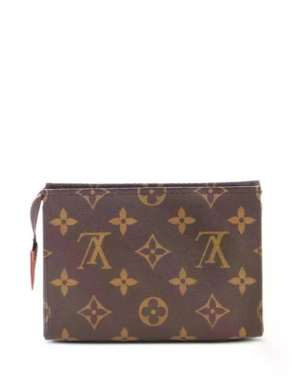 LOUIS VUITTON Monogram Canvas Pouch - Brown