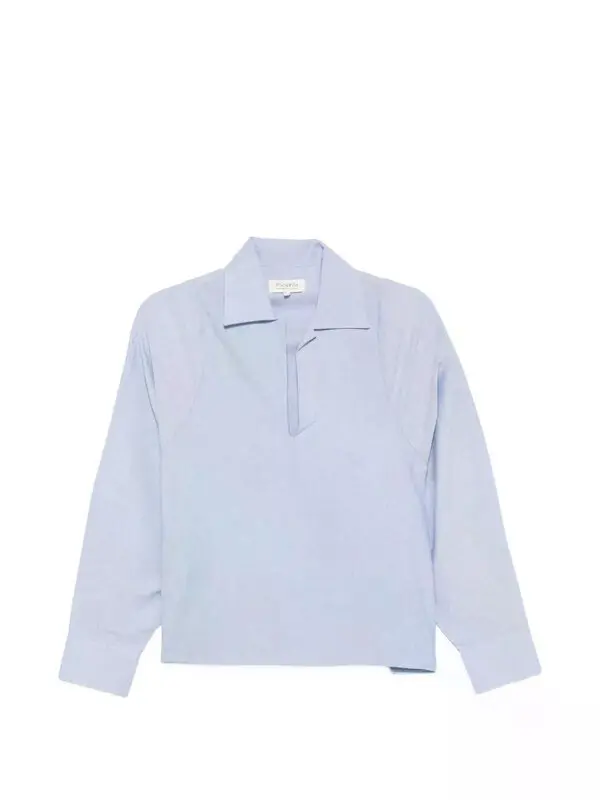 PSOPHIA Spread-collar Long-sleeve Shirt