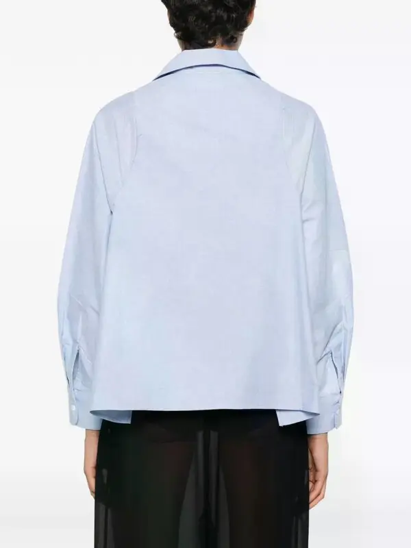 PSOPHIA Spread-collar Long-sleeve Shirt