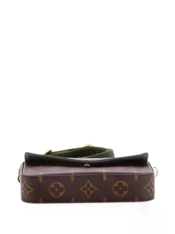 LOUIS VUITTON Felicie Strap & Go Monogram Canvas Crossbody Bag - Brown