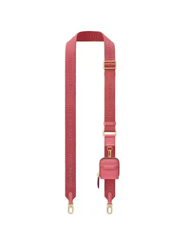 MAISON DE SABRE Utility Strap With Bonbon Charm - Pink