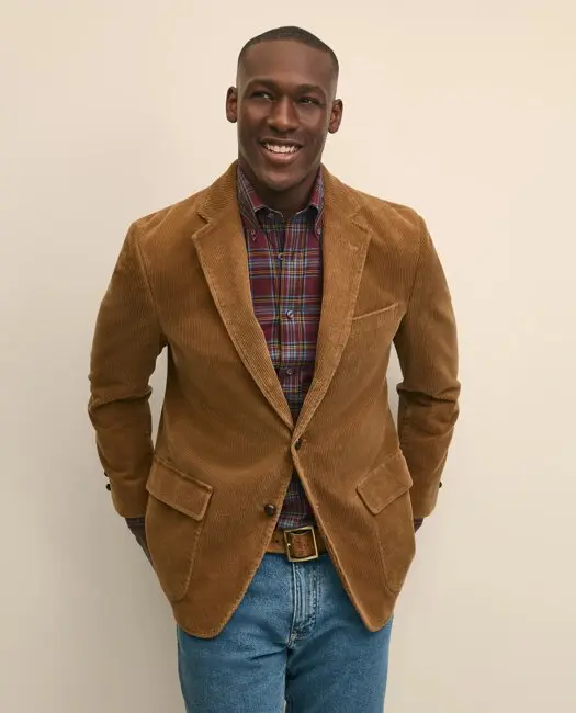 Brooks Brothers No. 1 Sack Sport Coat In Wide-wale Cotton Corduroy - Camel