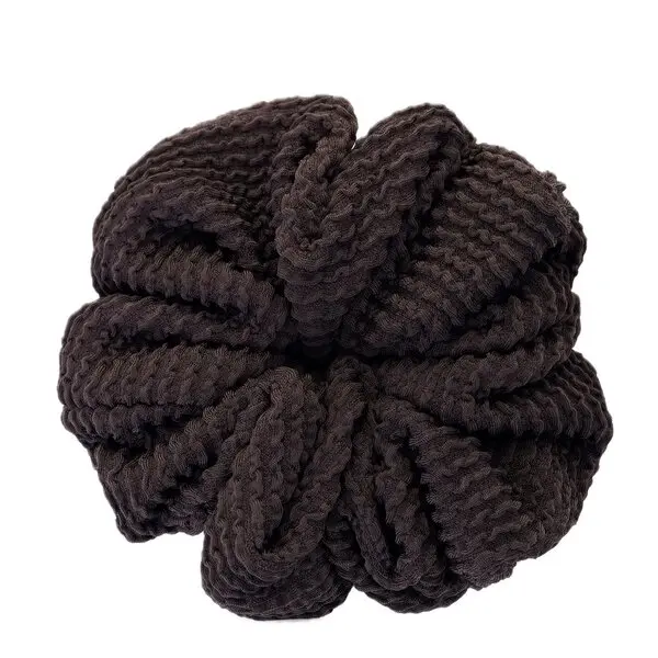 ELK & BLOOM Soft Cotton Chunky Scrunchie - Brown
