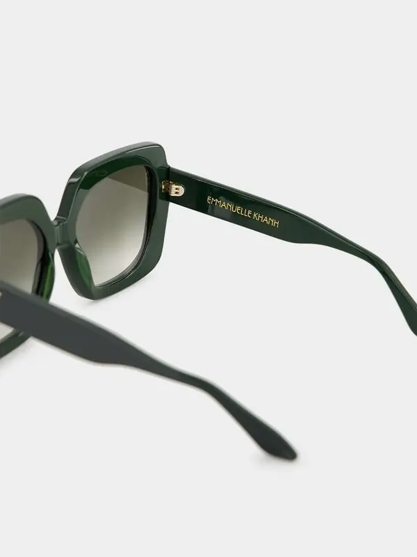 EMMANUELLE KHANH Oversized Square Acetate Sunglasses