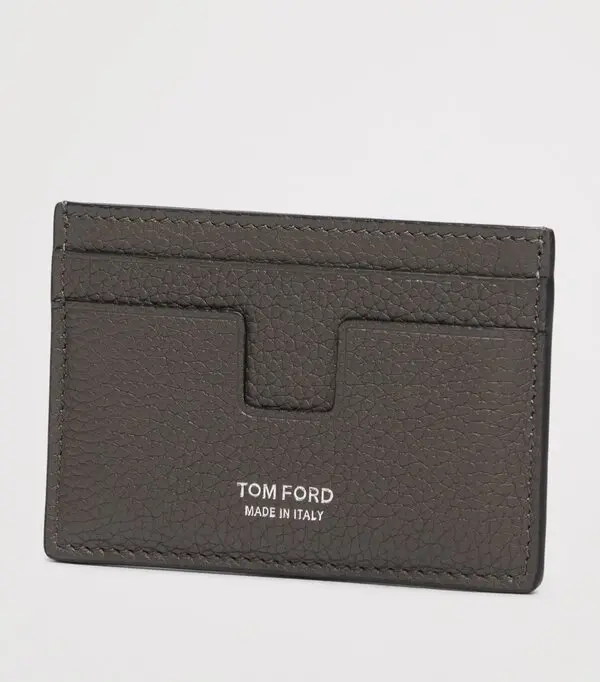 TOM FORD Grained Leather T-line Card Holder