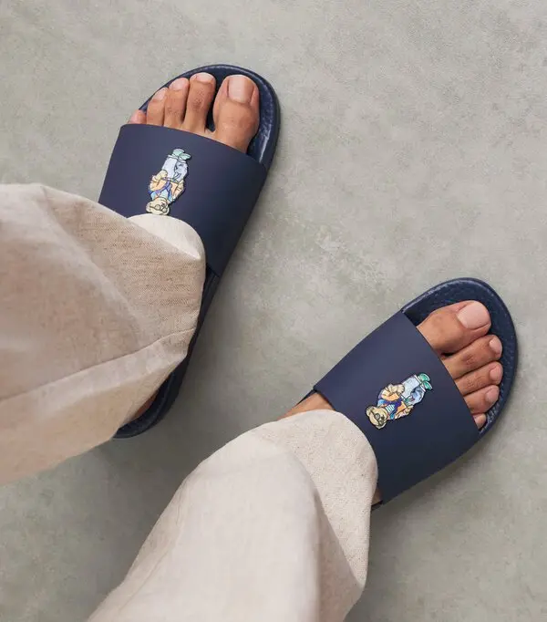 Polo Ralph Lauren Polo Bear Slides - Navy