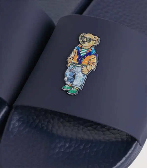 Polo Ralph Lauren Polo Bear Slides - Navy