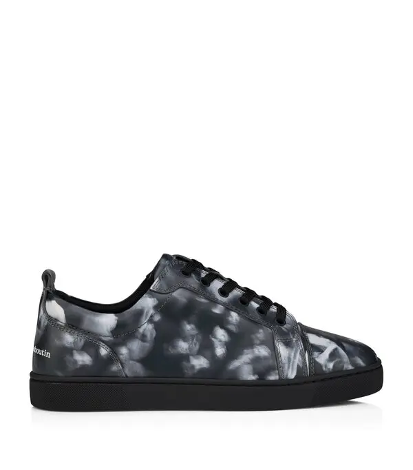 CHRISTIAN LOUBOUTIN Louis Jr Canopy Leather Sneakers - Black