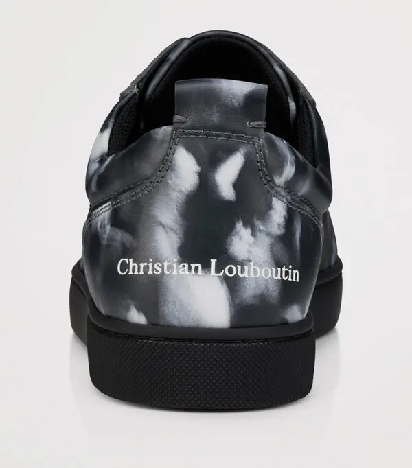 CHRISTIAN LOUBOUTIN Louis Jr Canopy Leather Sneakers - Black