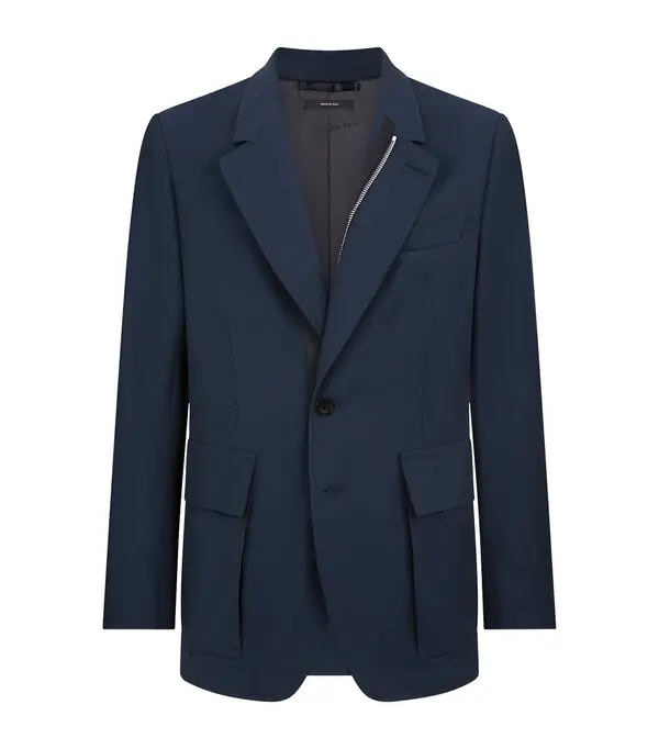 TOM FORD Zip-up Blazer - Navy