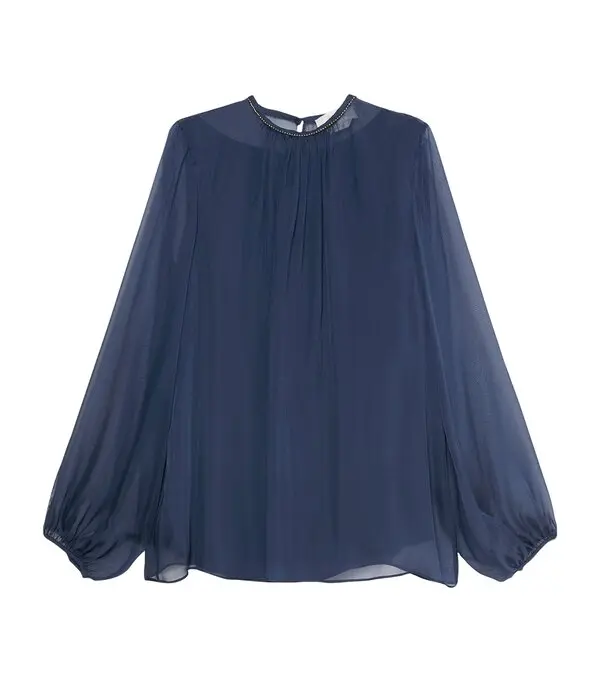 Marina Rinaldi Silk Chiffon Blouse