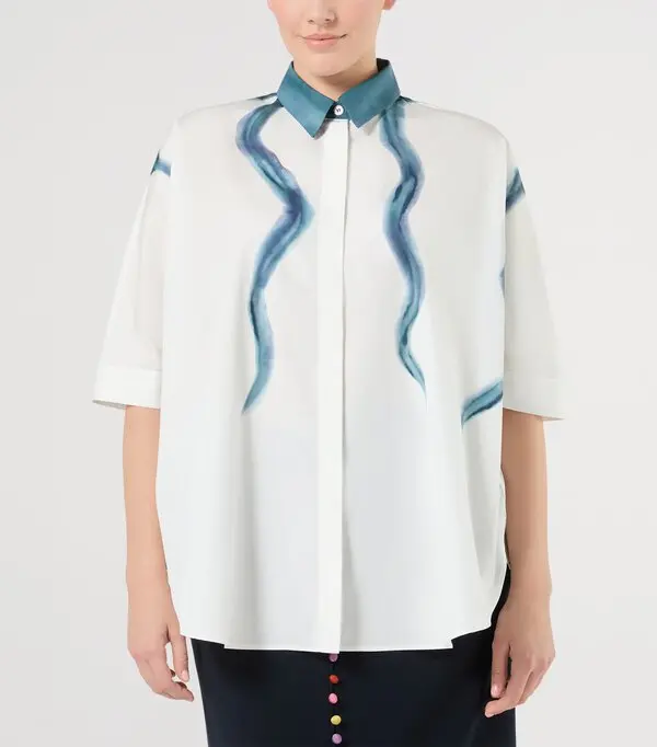 Marina Rinaldi Printed Cotton Shirt