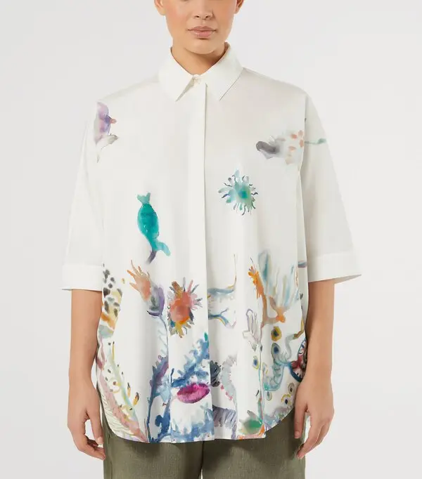 Marina Rinaldi Printed Cotton Shirt
