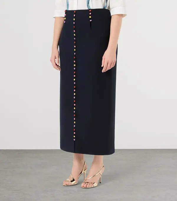Marina Rinaldi Embellished Midi Skirt