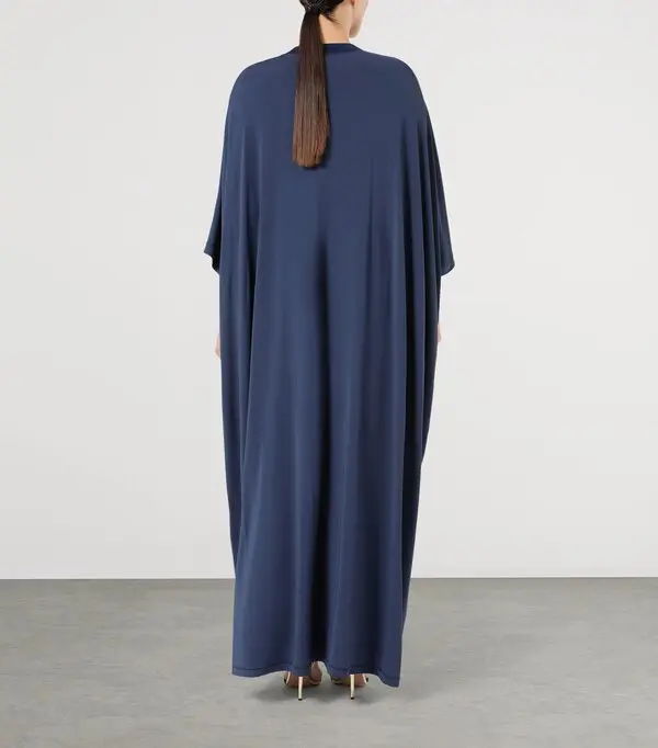 Marina Rinaldi Jersey Pearl-detail Maxi Dress