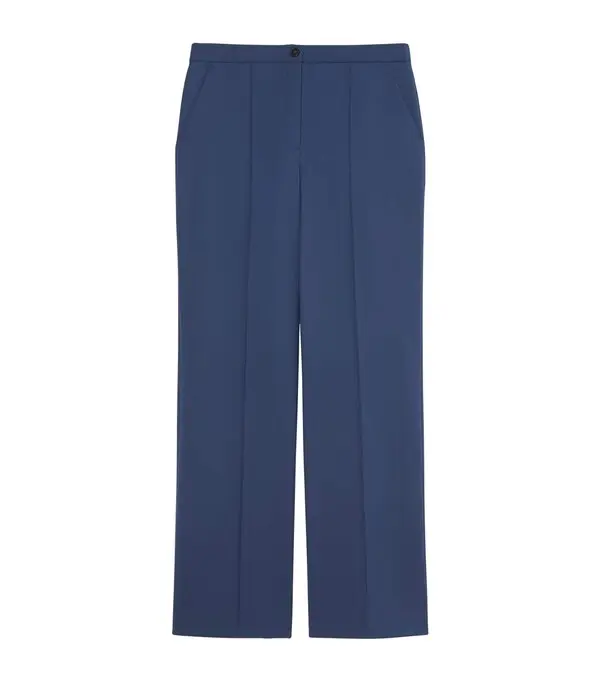 Marina Rinaldi Tailored Straight Trousers - Navy