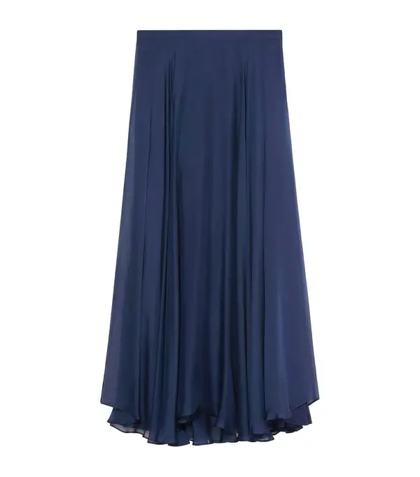 Marina Rinaldi Silk Chiffon Maxi Skirt