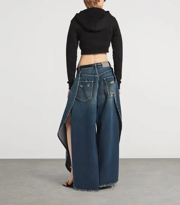 Balenciaga Cropped Zip-up Hoodie