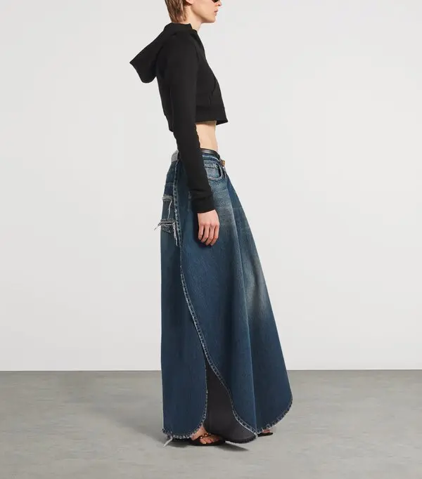 Balenciaga Cropped Zip-up Hoodie