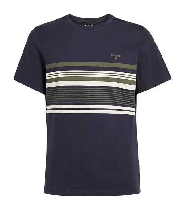 Barbour Stripe Teeside T-shirt - Navy