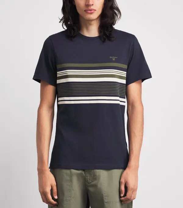 Barbour Stripe Teeside T-shirt - Navy