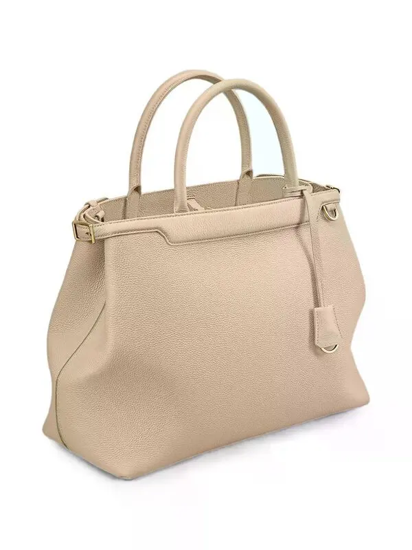 MAISON DE SABRE Large Palais Leather Shoulder Bag - Neutrals