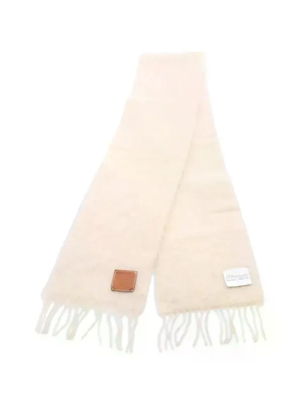 Loewe 2010s Anagram-patch Scarf - Neutrals