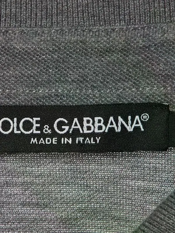 Dolce & Gabbana Crown Embroidered Polo Shirt
