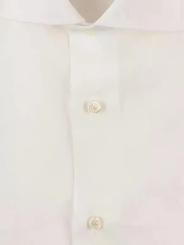 FRAY Spread-collar Button-up Shirt - White