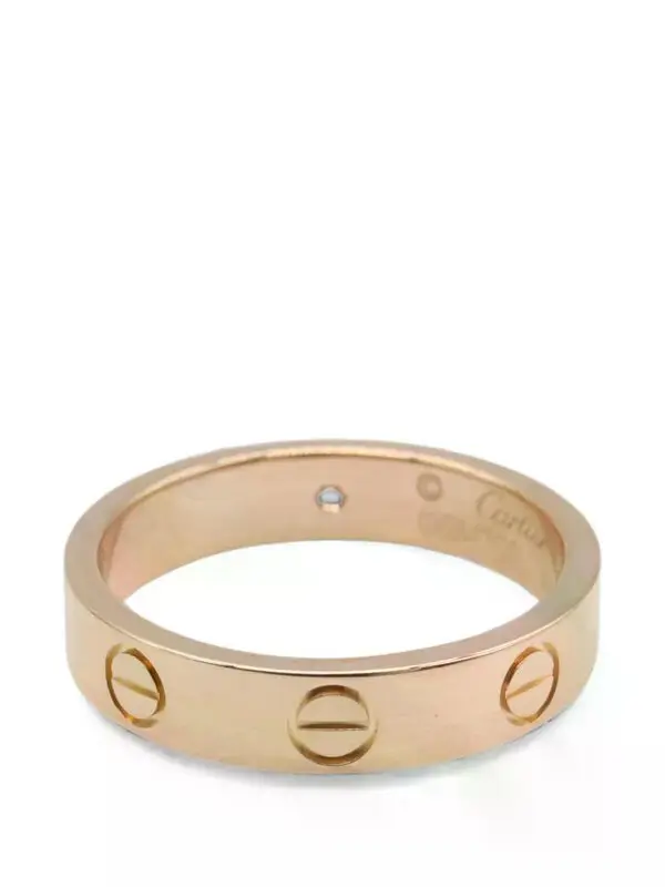 Cartier 18k Rose Gold Diamond Ring