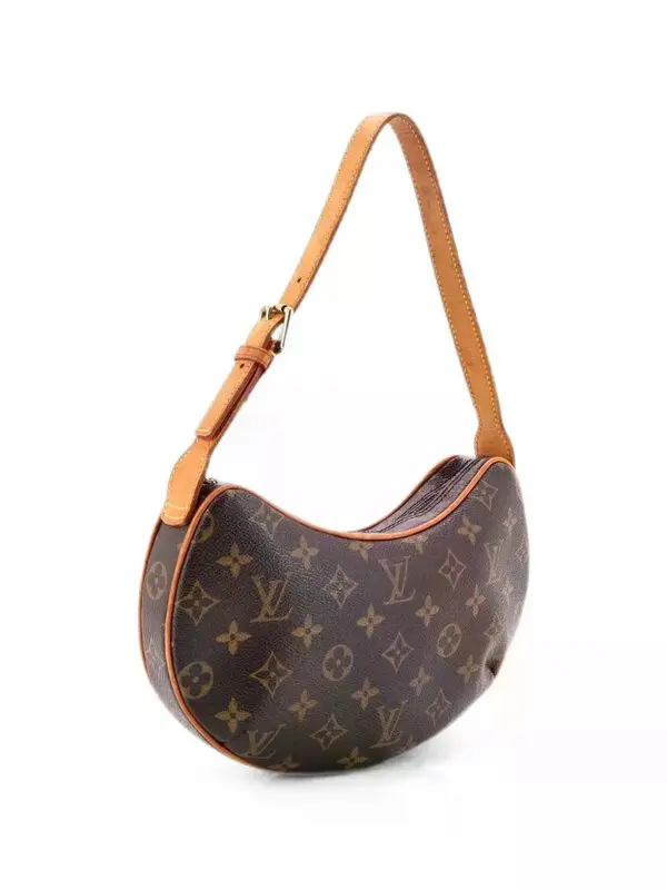 LOUIS VUITTON Monogram Canvas Croissant Pm Hobo Bag - Brown