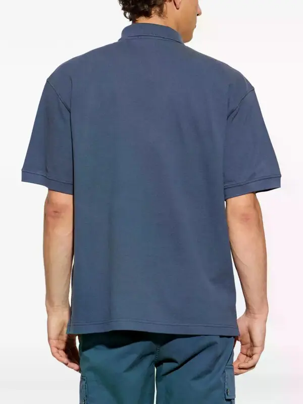 Stone Island Logo-embroidered Polo Shirt