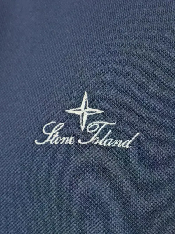 Stone Island Logo-embroidered Polo Shirt