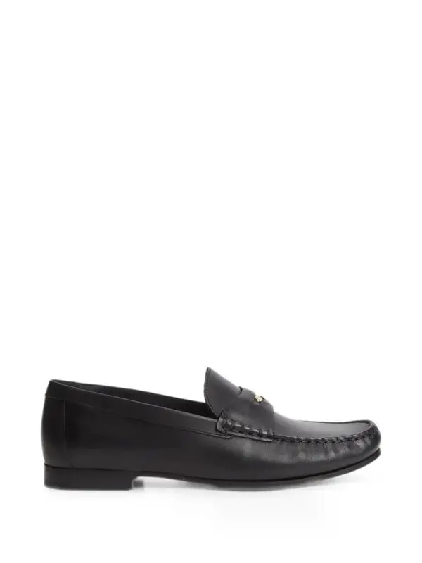 Tommy Hilfiger Monogram Logo-plaque Leather Penny Loafers