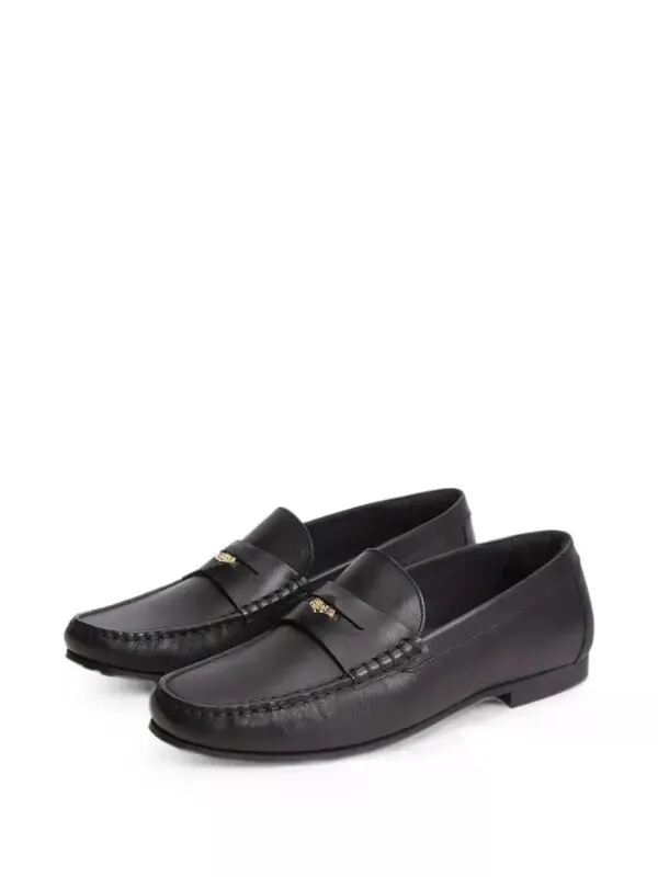Tommy Hilfiger Monogram Logo-plaque Leather Penny Loafers