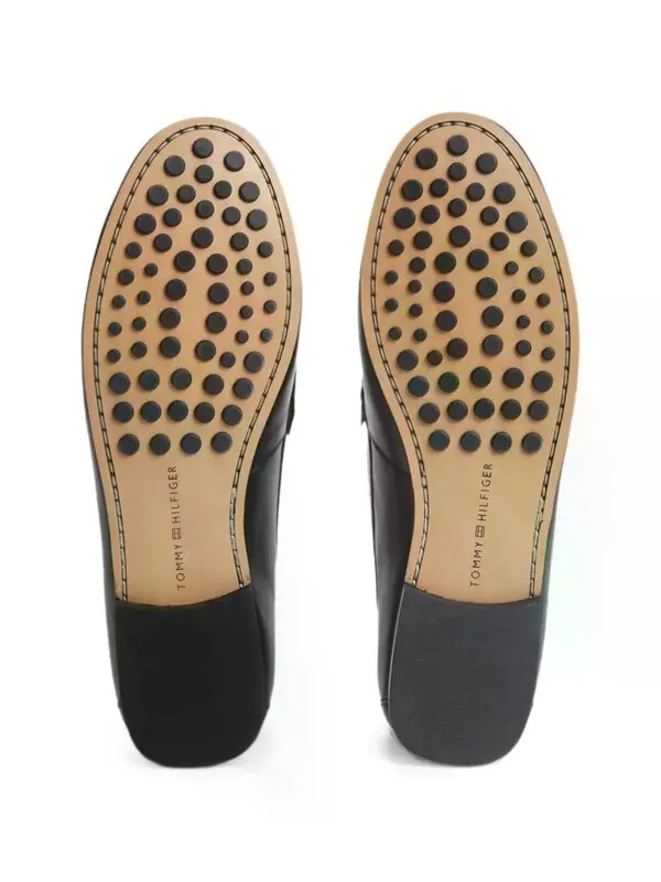 Tommy Hilfiger Monogram Logo-plaque Leather Penny Loafers