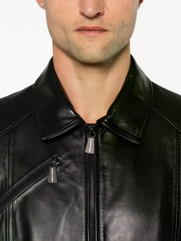 SERGIO MORETTI FIRENZE Zip-up Leather Jacket