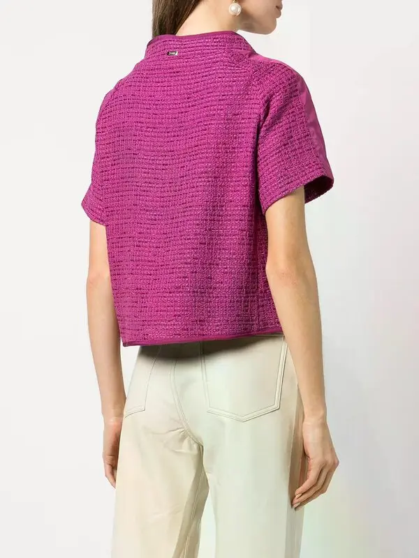 Herno Short Sleeve Tweed Jacket