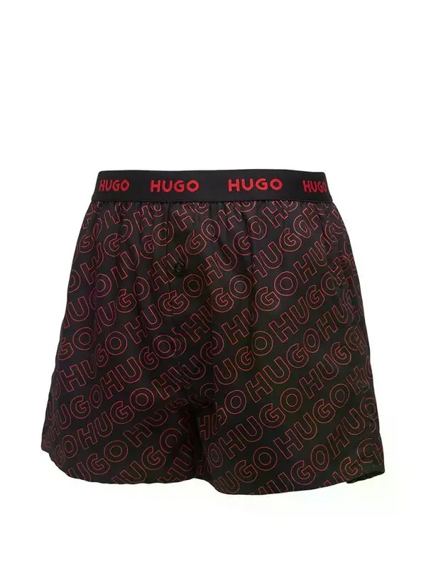 Hugo Logo-print Woven Boxer
