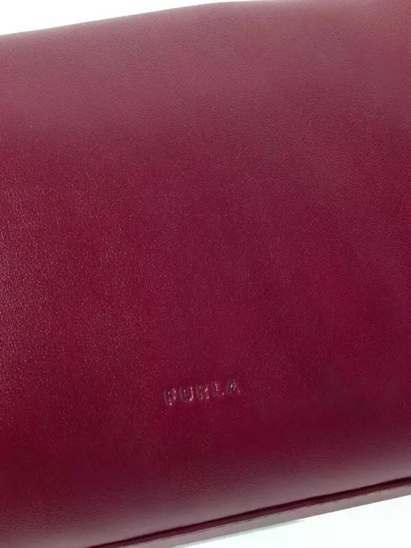 Furla Logo-debossed Leather Crossbody Bag - Red