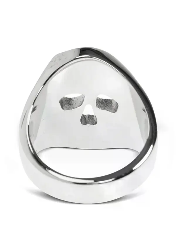 Alexander McQueen Skull Signet Ring - Silver