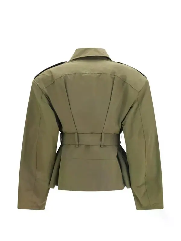 Alexander McQueen Cropped Belted Jacket