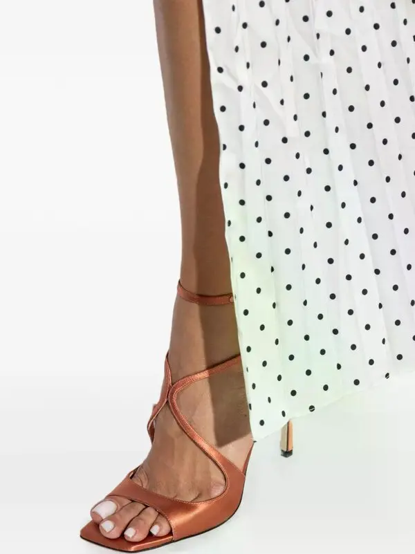 JIMMY CHOO Azia 95 Strappy Sandals - Orange