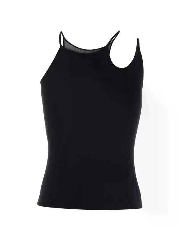 Alexander McQueen Cut-out Mesh Tank Top