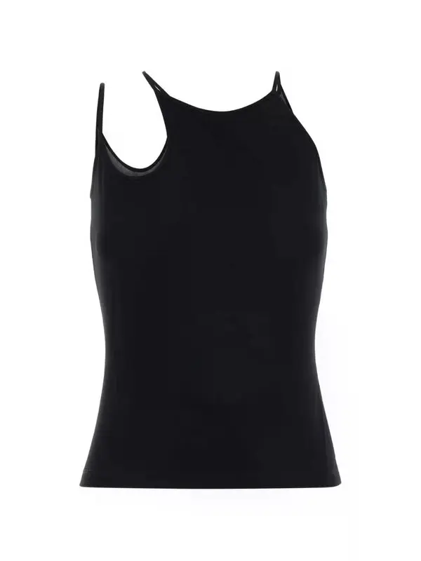 Alexander McQueen Cut-out Mesh Tank Top